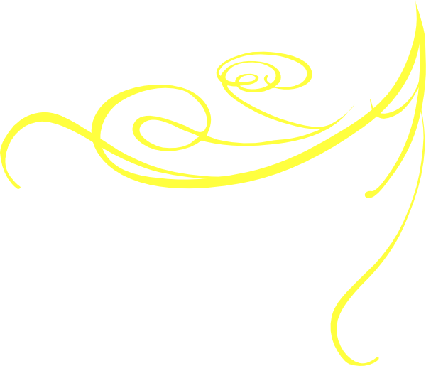 Yellow Decorative Line Png (600x515), Png Download