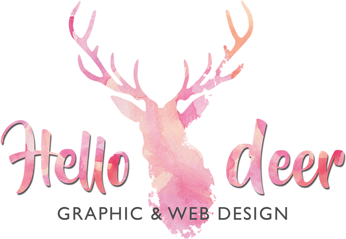 Hello Deer Logo-web - Elk (1200x884), Png Download