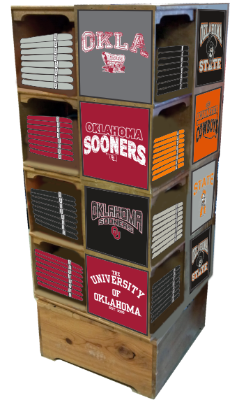 Ou Osu Rack - A-affordable Design (379x600), Png Download
