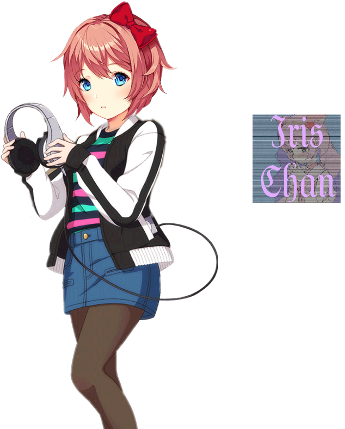 Download Ddlc Sayori Dokidoki Sprayt Png - Cartoon | Transparent PNG ...
