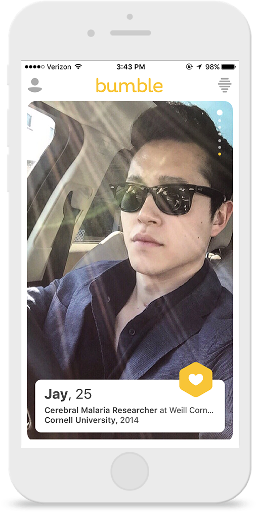 Often Times A Bumble Or Tinder User Will Mis-swipe (563x1082), Png Download