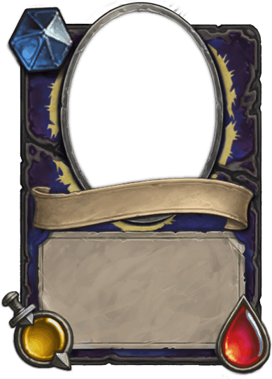 Download New Card Border - Hearthstone Card Template | Transparent PNG ...