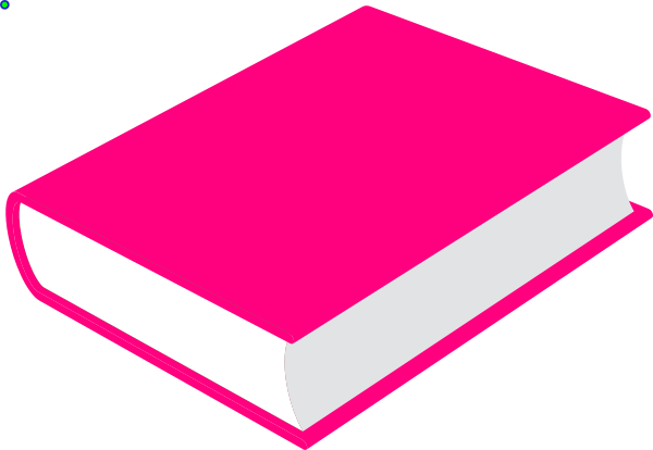 Small - Book Clip Art Pink (600x414), Png Download