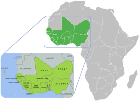 Download Ecowas Map - Africa Map | Transparent PNG Download | SeekPNG