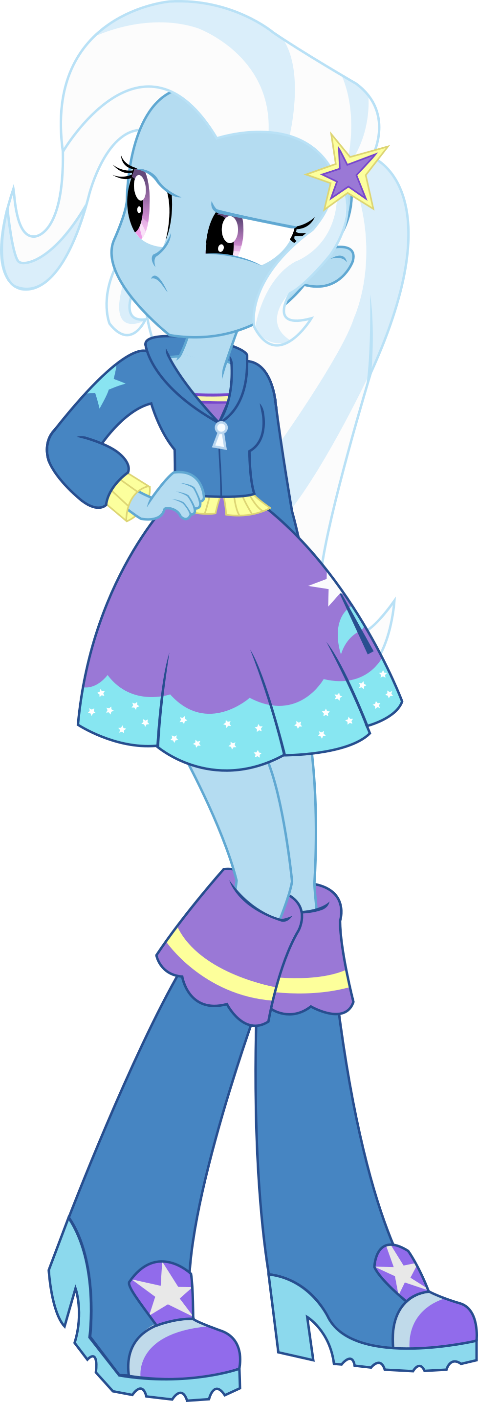 Human Trixie - Mlp Trixie Eg Vector (978x2866), Png Download