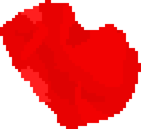 Ruby - Pixelated Shield (470x430), Png Download