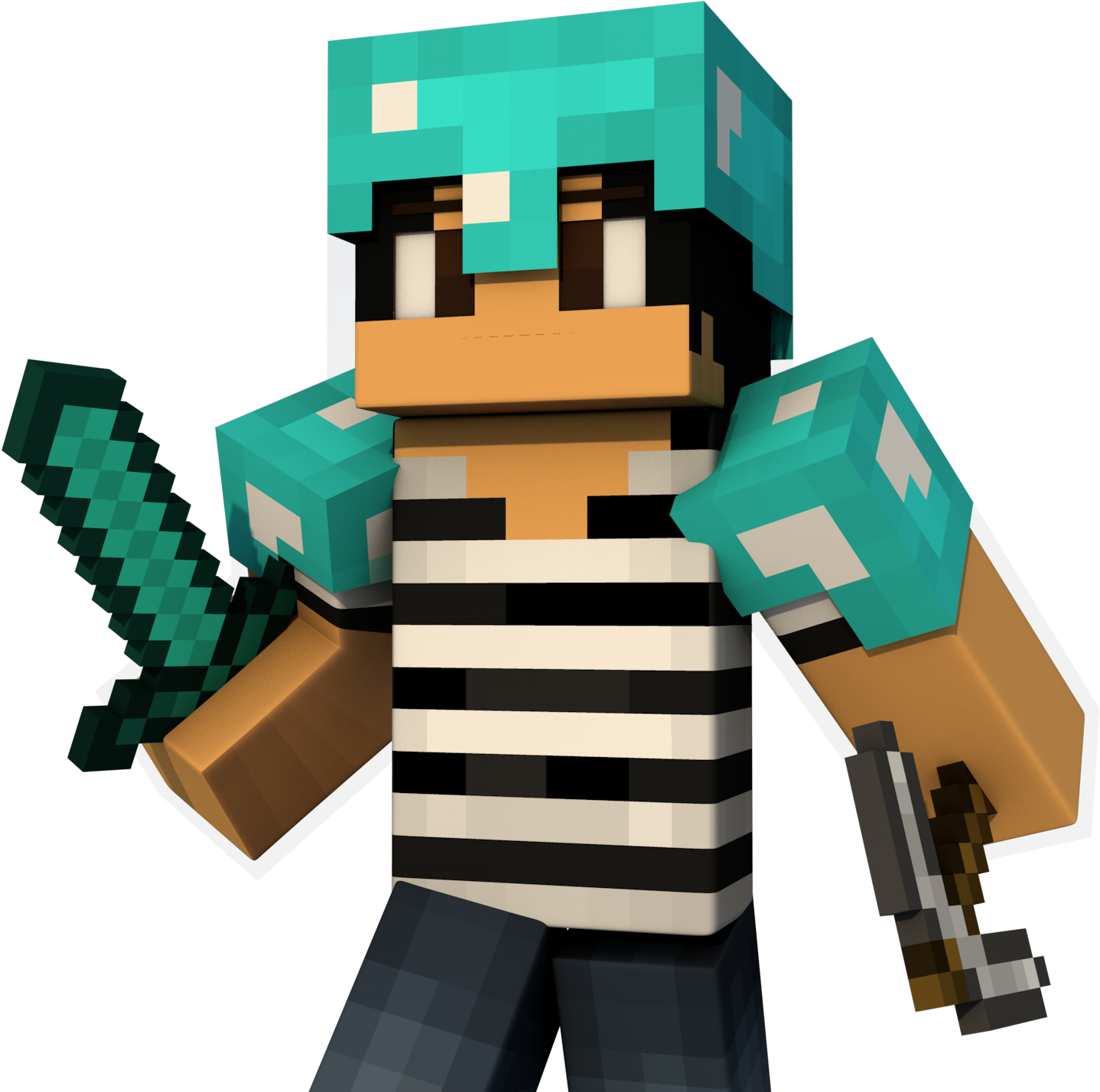 Renders De Minecraft 3d (2560x1440), Png Download