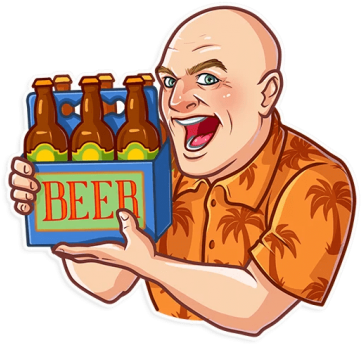 Login - Beer - Cartoon (360x360), Png Download