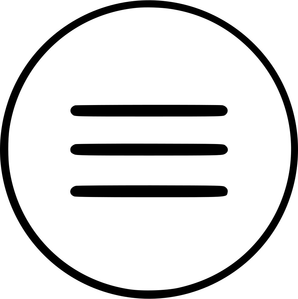Hamburger List Menu Navigation Option Comments - White Hamburger Menu ...