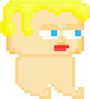 Censored - Piskel Moon (410x370), Png Download