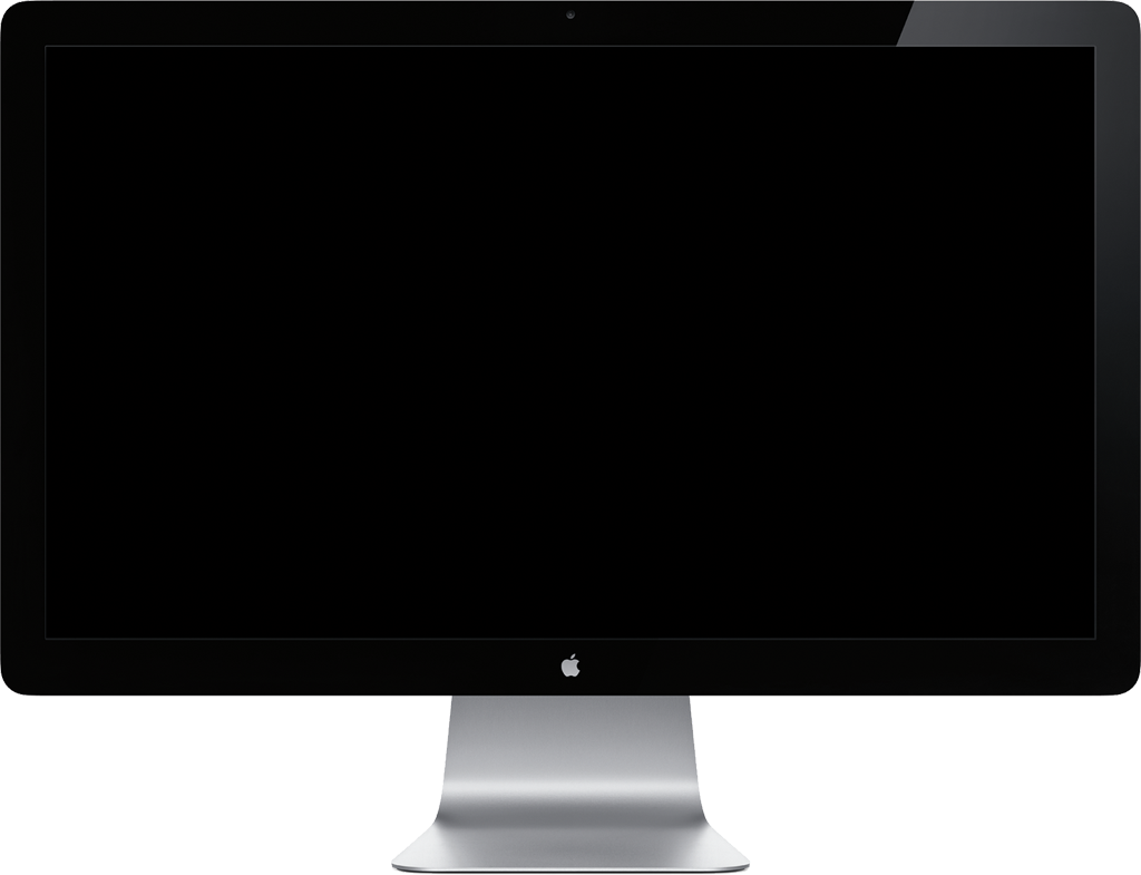 Imac - Imac With Black Frame (1024x785), Png Download