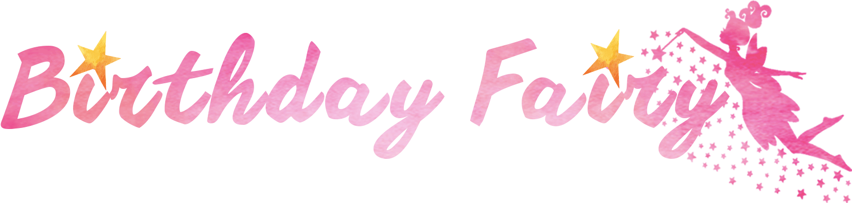 Birthday Fairy - Calligraphy (2403x696), Png Download