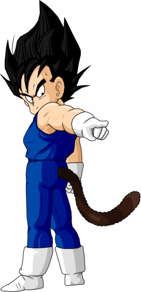 Share This Image - Dragon Ball Kid Vegeta Png (291x600), Png Download
