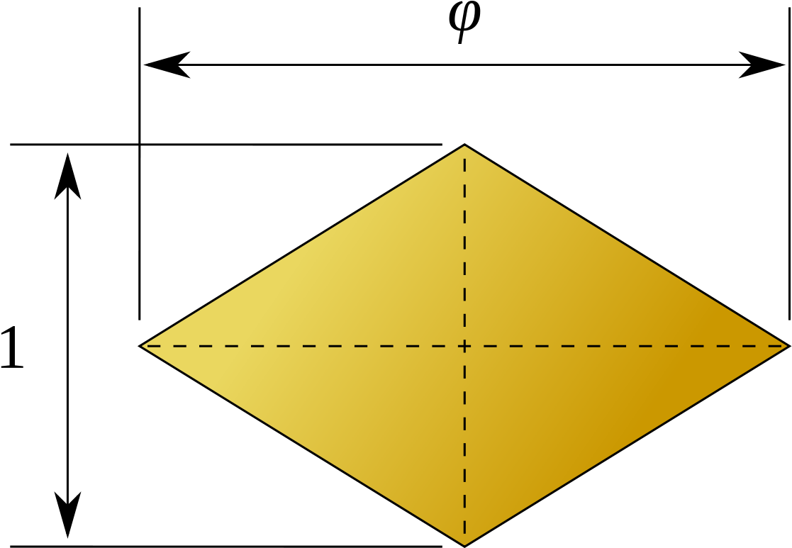 Golden Rhombus (1200x835), Png Download