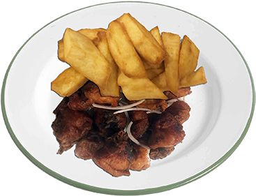 Download Fried Yam And Chofi - Fried Yam And Gizzards | Transparent PNG ...