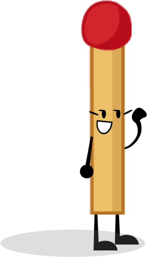 Battle For Dream Island-match - Match Pose Bfdi (490x823), Png Download