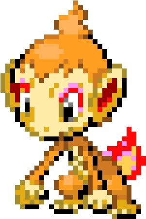 Download Chimchar - Chimchar Pixel Art | Transparent PNG Download | SeekPNG