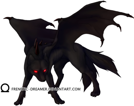Winged Demon Wolf