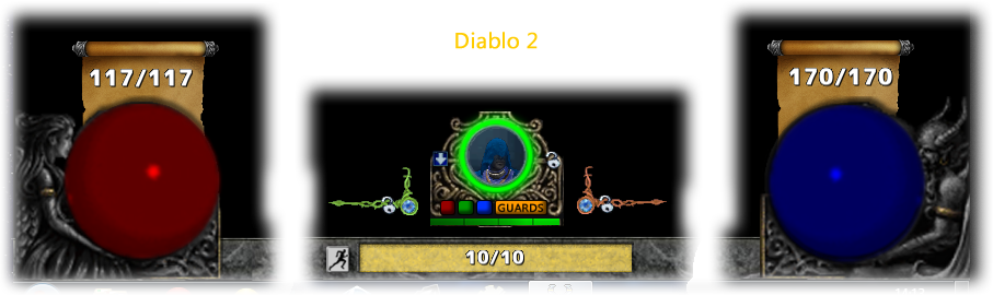 Diablo2 - Diablo Health Bar Png (907x270), Png Download