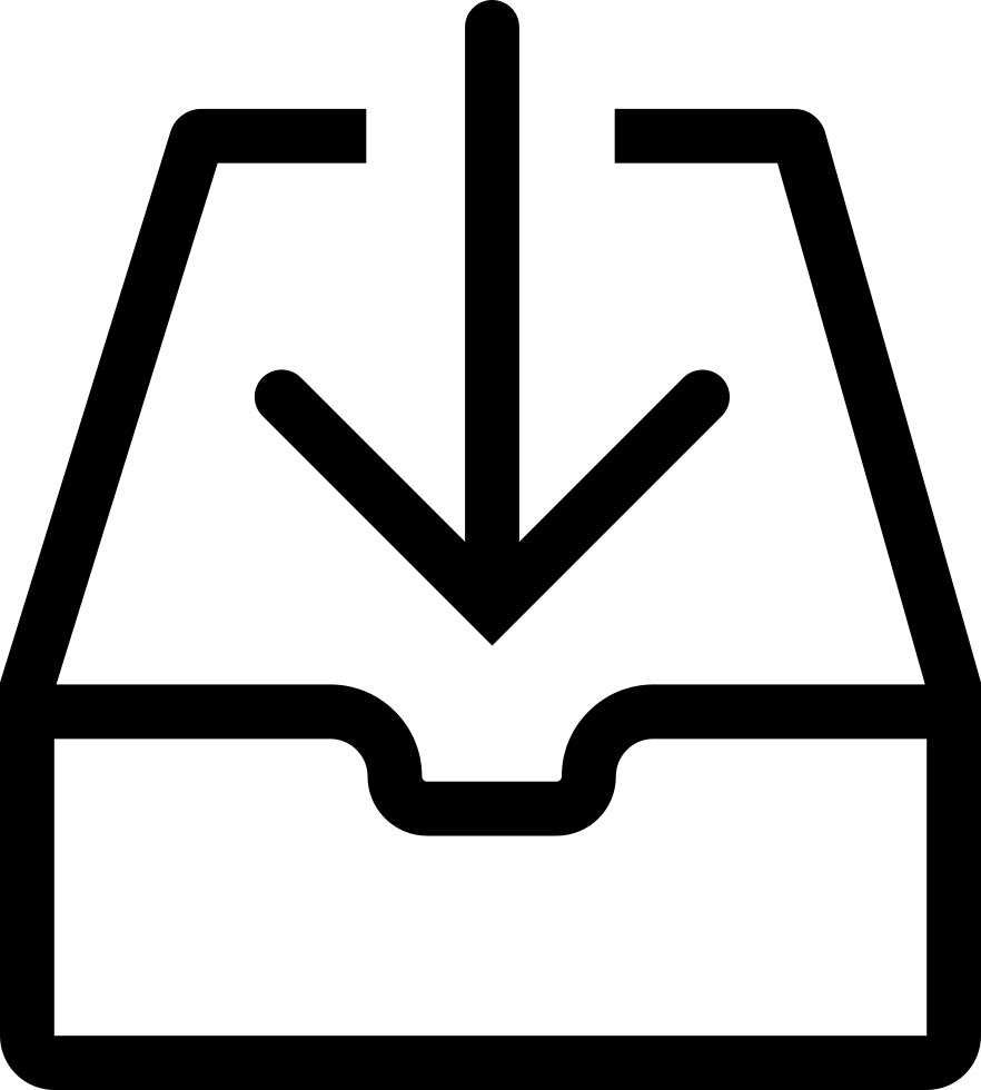 Inbox Comments - White Inbox Icon Transparent Png (882x980), Png Download