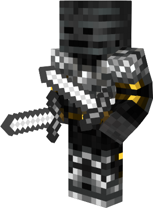 Wither Knight - Skin (303x421), Png Download