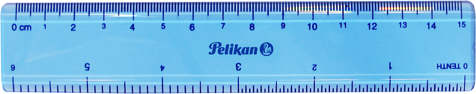 Ruler 8815 15 Cm Blue - Blue Ruler (1740x1740), Png Download