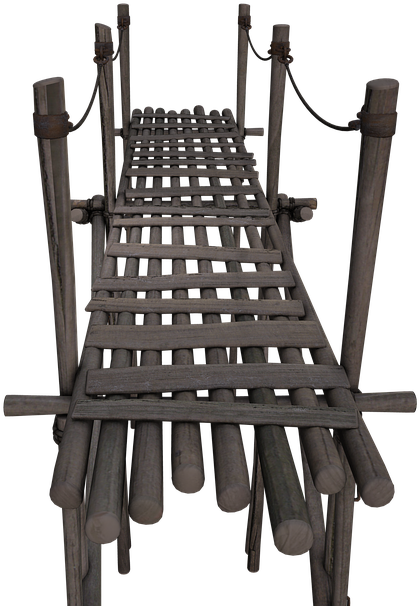 Download Free Photo Suspension Bridge Broken Bridge Ropes Wooden ...