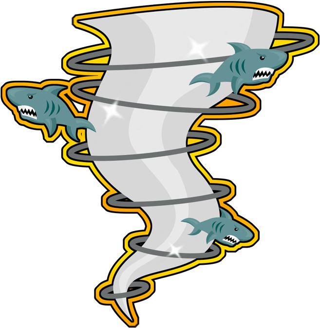 Ginaamsellem Sharknado Illustration Sharknado (900x745), Png Download