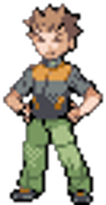 Gym Leader Brock - Pokemon Let's Go Brock (400x400), Png Download