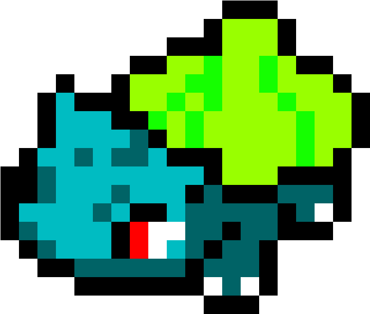 Download Bulbasaur Mini Sprite - Bulbasaur Pixel Art | Transparent PNG ...