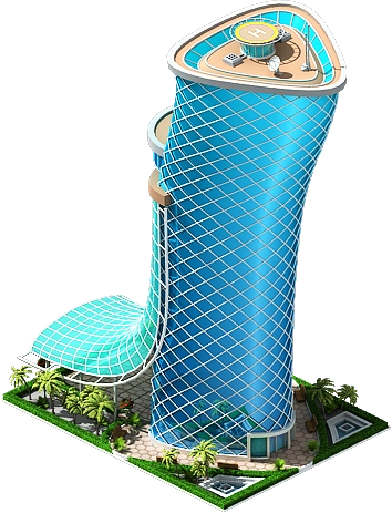 Download Capital Gate Tower - Top View Of Capital Gate Tower ...
