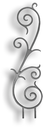 Panel - Scroll Design - Fence Panels (500x500), Png Download