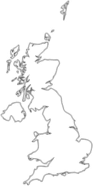 Uk Map Outline Vector (300x597), Png Download