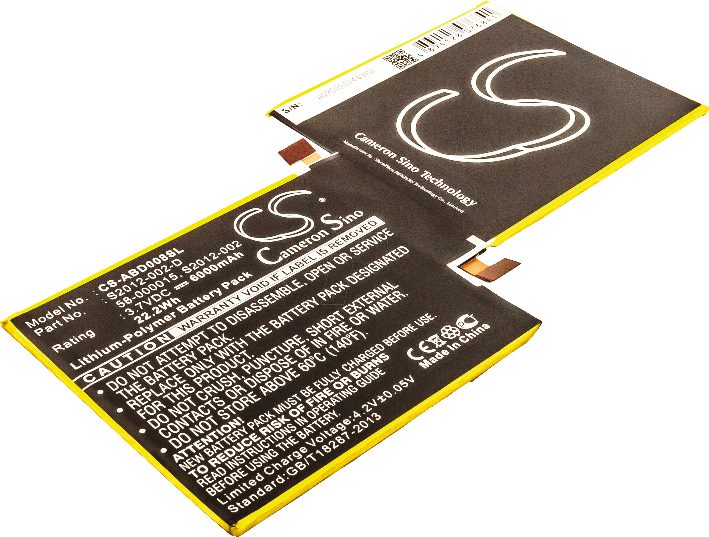 Tablet Battery For Amazon Kindle Fire, Li-po, 6000 - Acer Iconia Tab ...