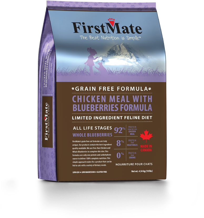 First Mate Chicken With Blueberries Cat Food (1000x1000), Png Download