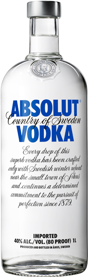 Download Absolut Vodka - 1 L Bottle | Transparent PNG Download | SeekPNG