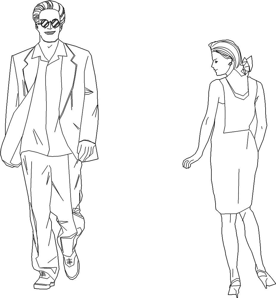 Download 3d Viewview - Human Figure In Elevation | Transparent PNG ...