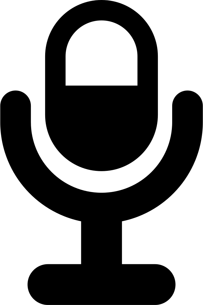 Retro Microphone - - Circle (652x980), Png Download