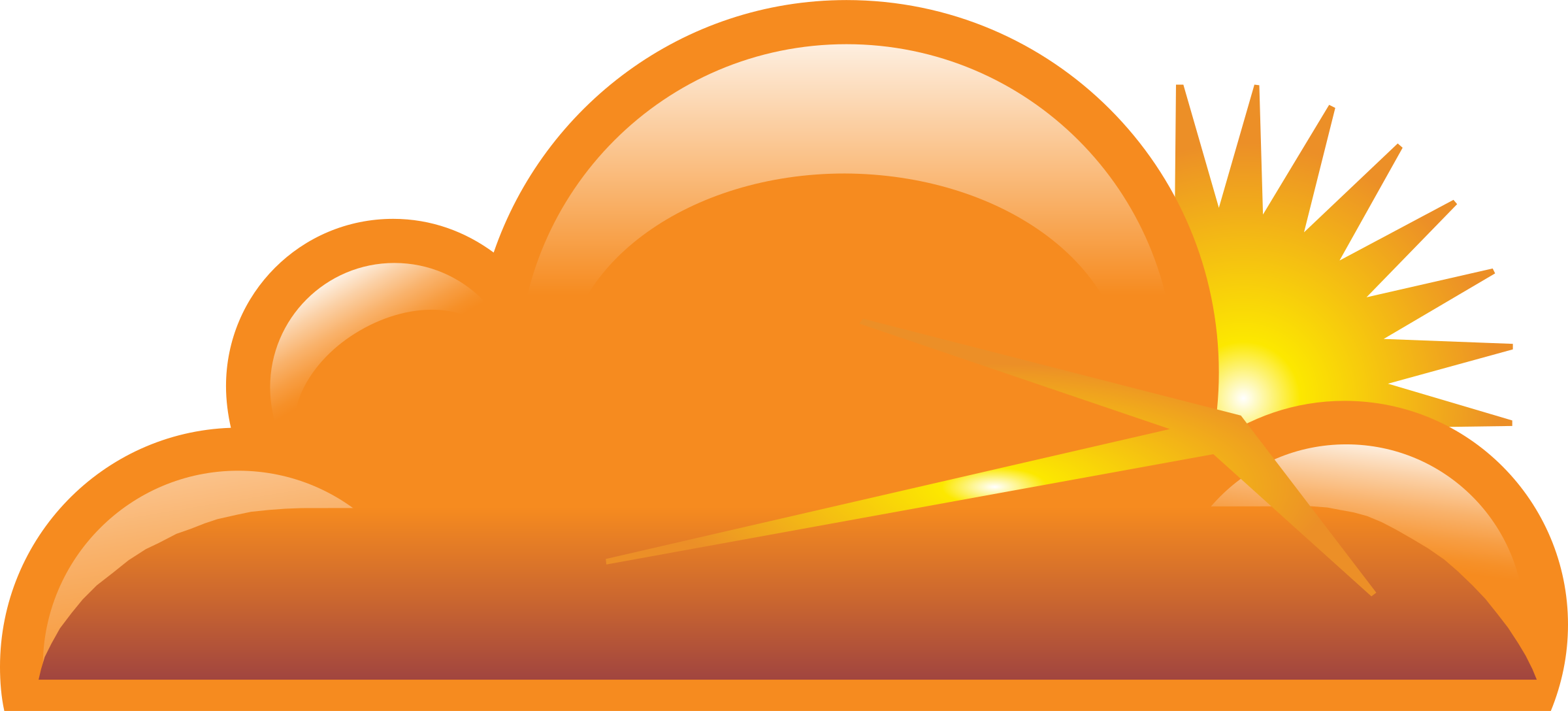 Cloudflare Logo Png Transparent - Cloudflare Icon Png (2400x1088), Png ...