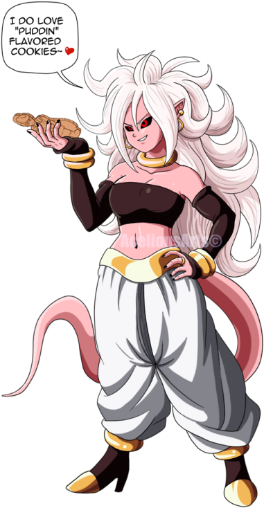 Majin Dragon Ball Fighterz Android Drawing Fat - Android 21 Majin Thicc ...