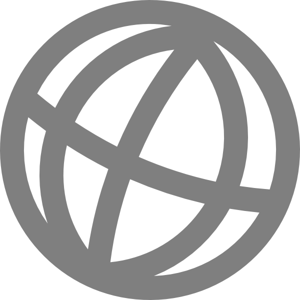 Web Icon Grey Png (600x600), Png Download