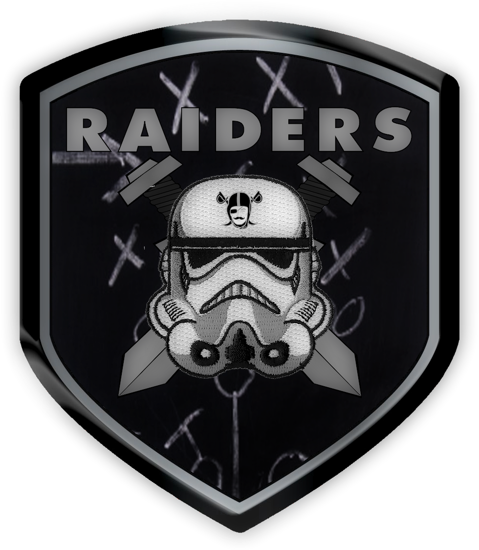 Oakland Raiders Logo - Star Wars Die-cut Stormtrooper Helmet Iron-on ...