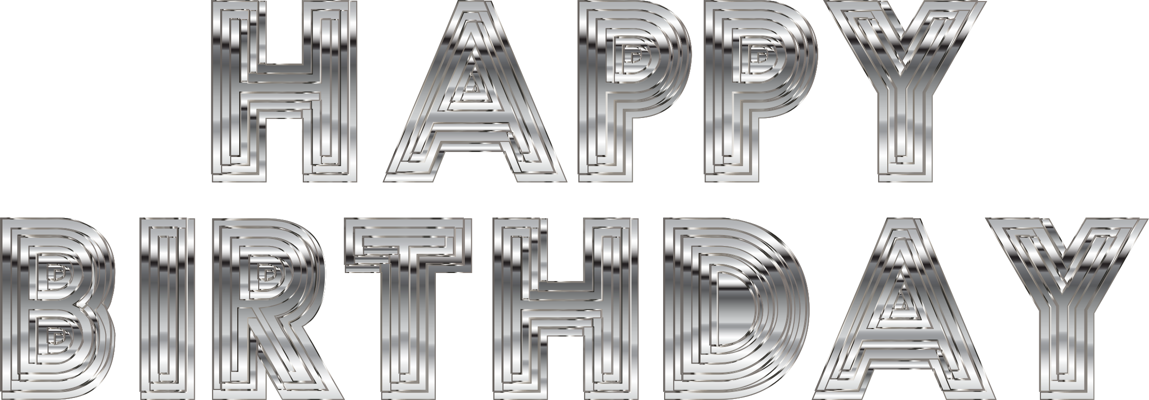 This Free Icons Png Design Of Happy Birthday Typography (2296x800), Png ...
