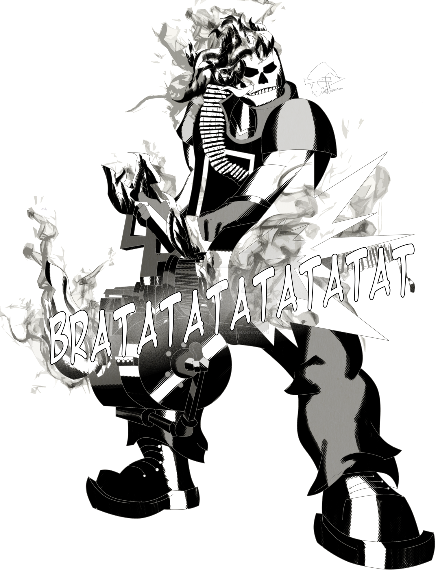 Team Fortress 2 X Ghost Rider [simple] By Ksmithartwork - Illustration ...