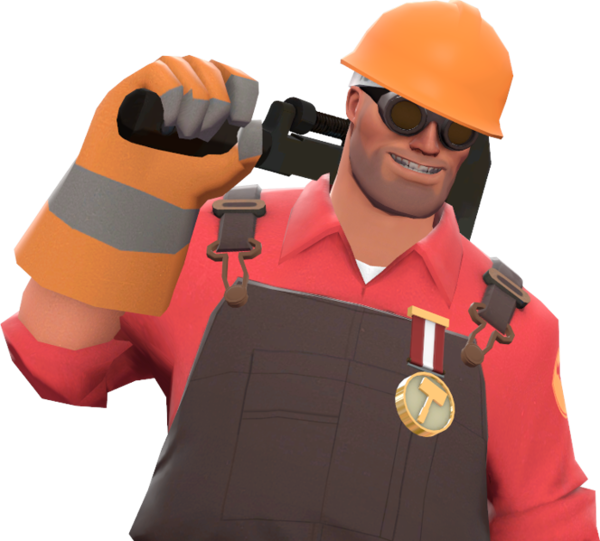 Engineer Tf2 - Team Fortress 2 Engineer (600x541), Png Download