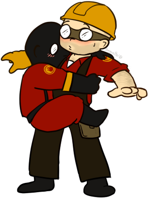 Transparent Version - Tf2 Pyro X Engineer Fanfiction (323x418), Png ...