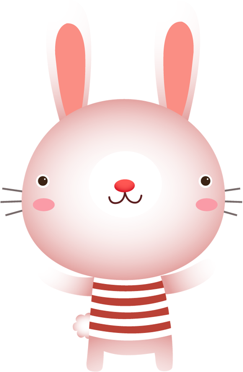 Download Happy Rabbit Cartoon - Cartoon | Transparent PNG Download ...