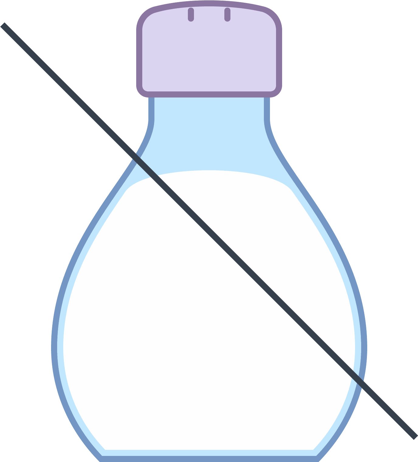 Low Salt Icon - Bottle (1600x1600), Png Download