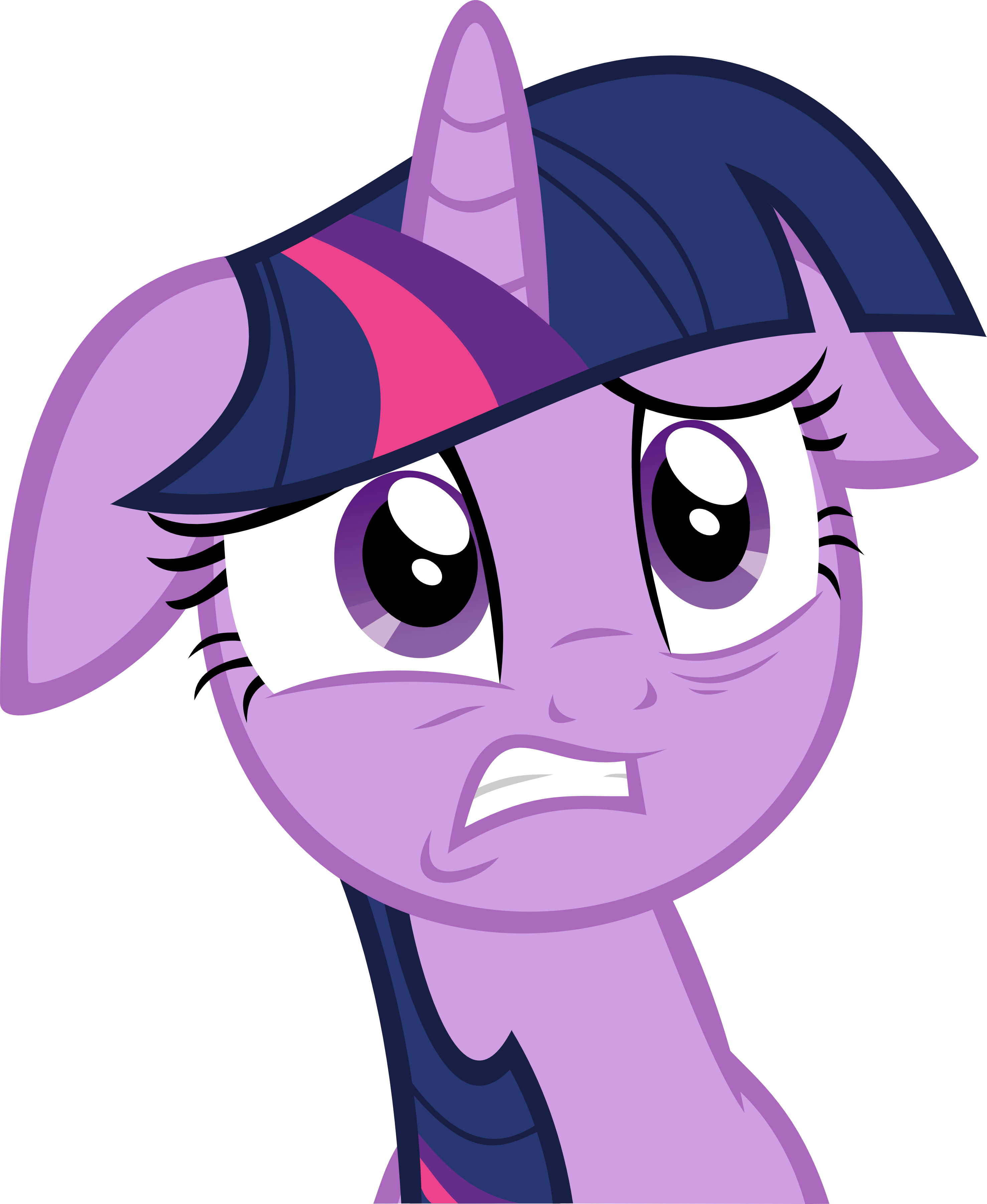 View 132534455355 , - My Little Pony Twilight Scared Face (2954x3603 ...