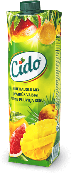 Multi-fruit Mix Juicy Drink - Cido (268x600), Png Download